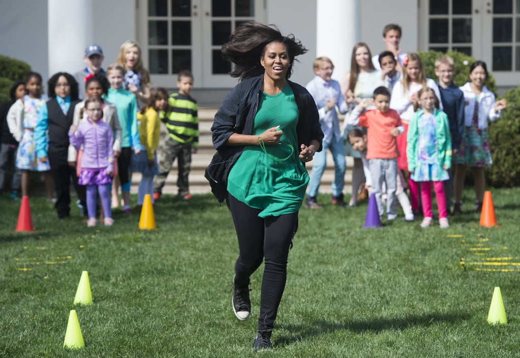Michelle Obama Wearing Converse Sneakers | POPSUGAR Fashion
