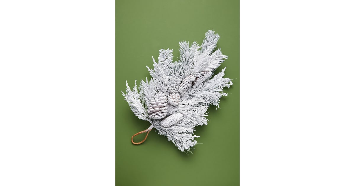 Flocked Pinecone Swag | Anthropologie Holiday Trim Collection 2019 ...
