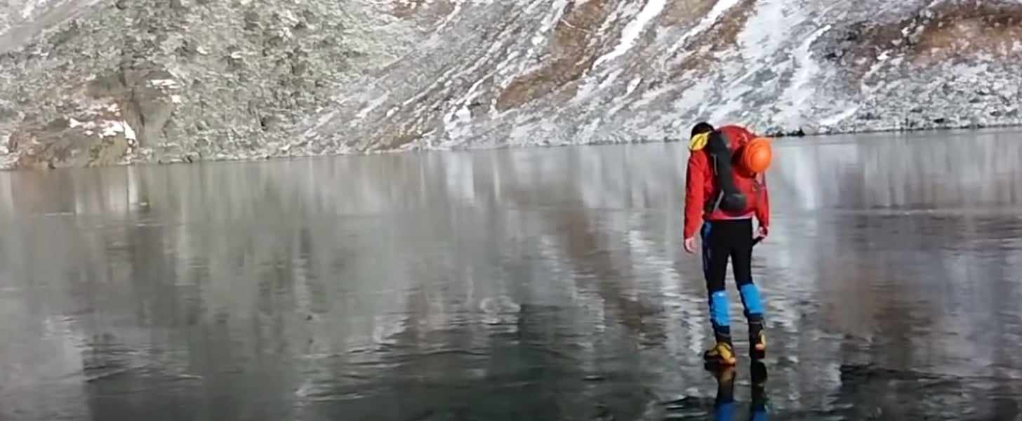 Transparent Frozen Lake in Slovakia | Video | PS Celebrity