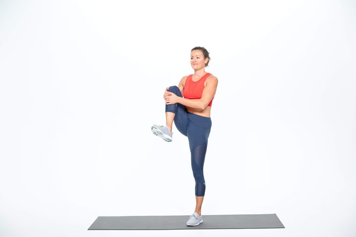 How to Do Standing Knee Hugs | POPSUGAR Fitness