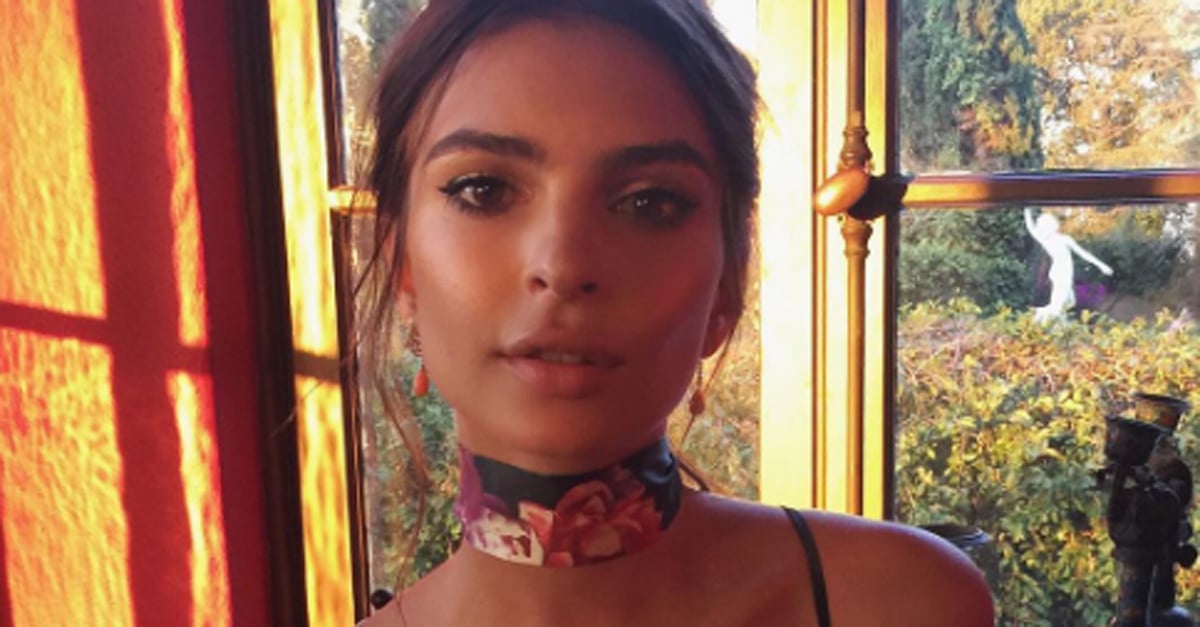 Emily Ratajkowski Floral Dress Instagram June 2016 | POPSUGAR Fashion