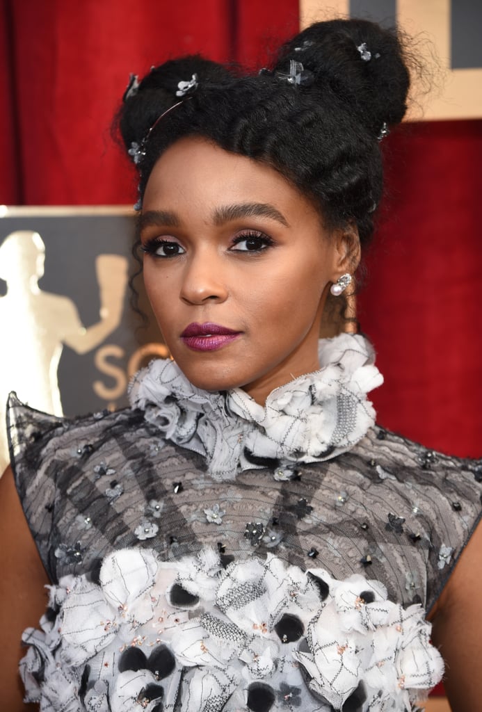 Janelle Monáe | Hair and Makeup at SAG Awards 2017 | Red Carpet ...