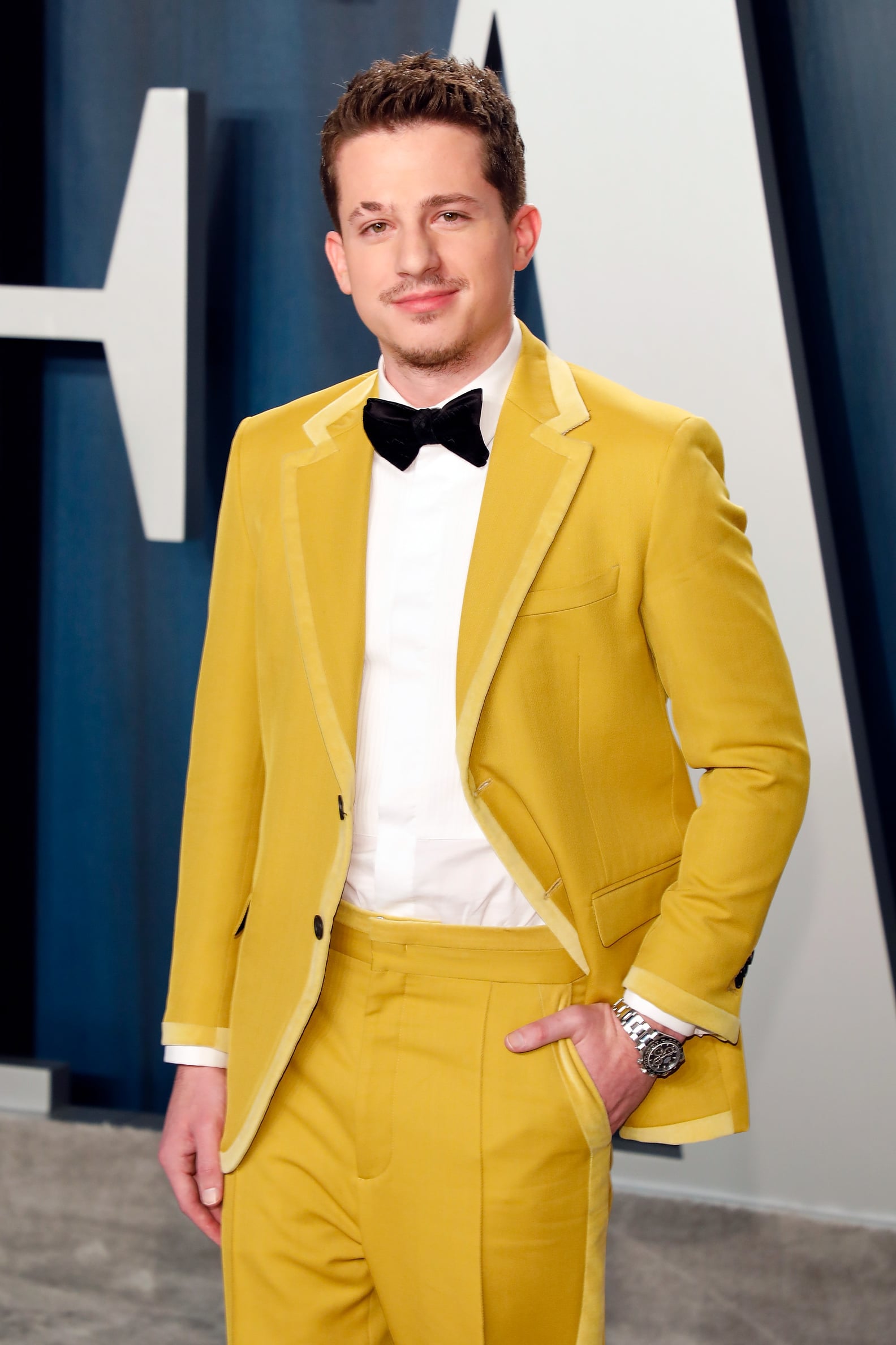 Charlie Puth's Yellow Fendi Suit at the 2020 Oscars | PS Fashion
