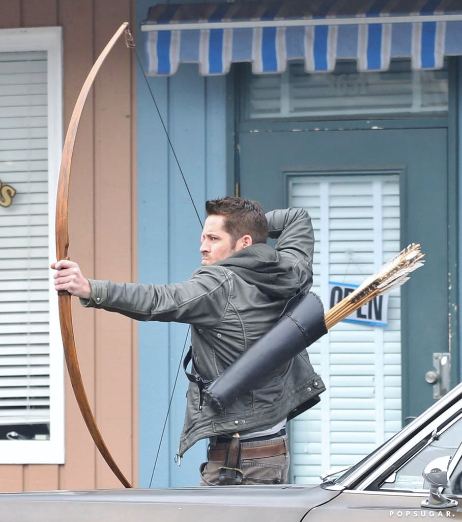 Robin Hood on Once Upon a Time Set November 2016 | POPSUGAR Entertainment
