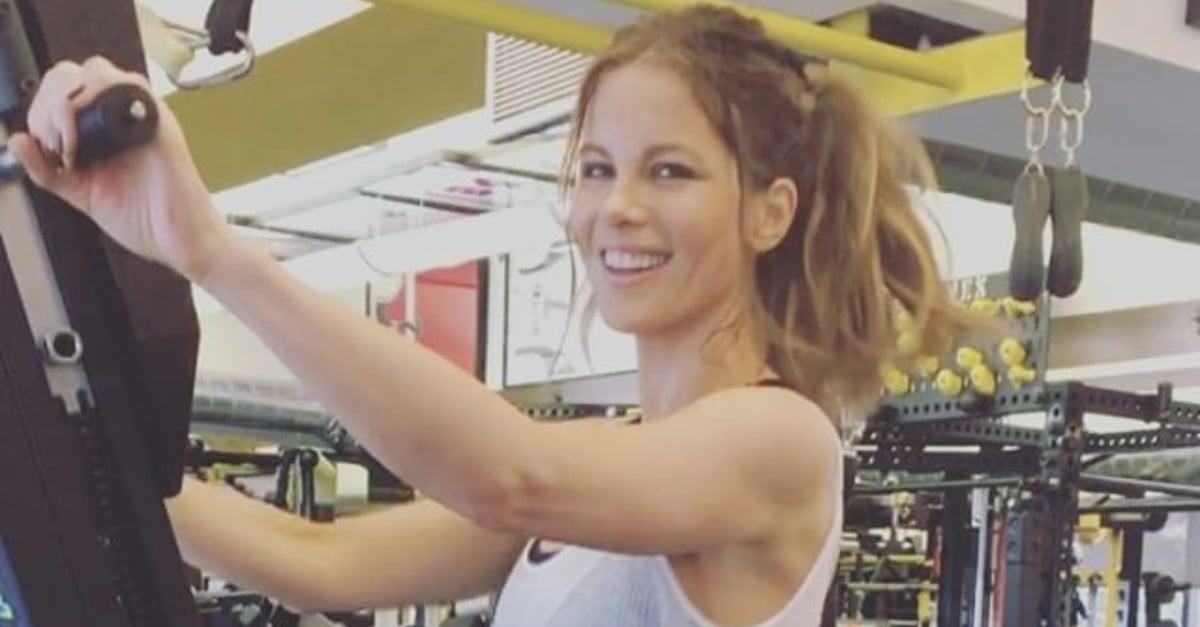 Kate Beckinsale Working Out at the Gym | Video | POPSUGAR Fitness