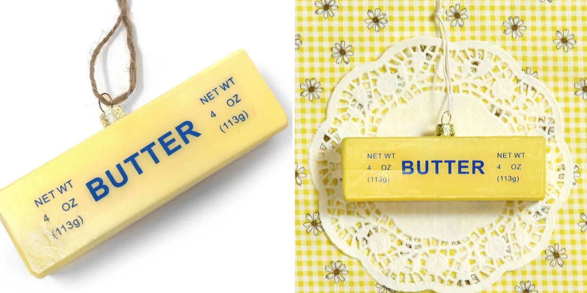 This Stick of Butter Christmas Tree Ornament Is So Realistic | PS Food