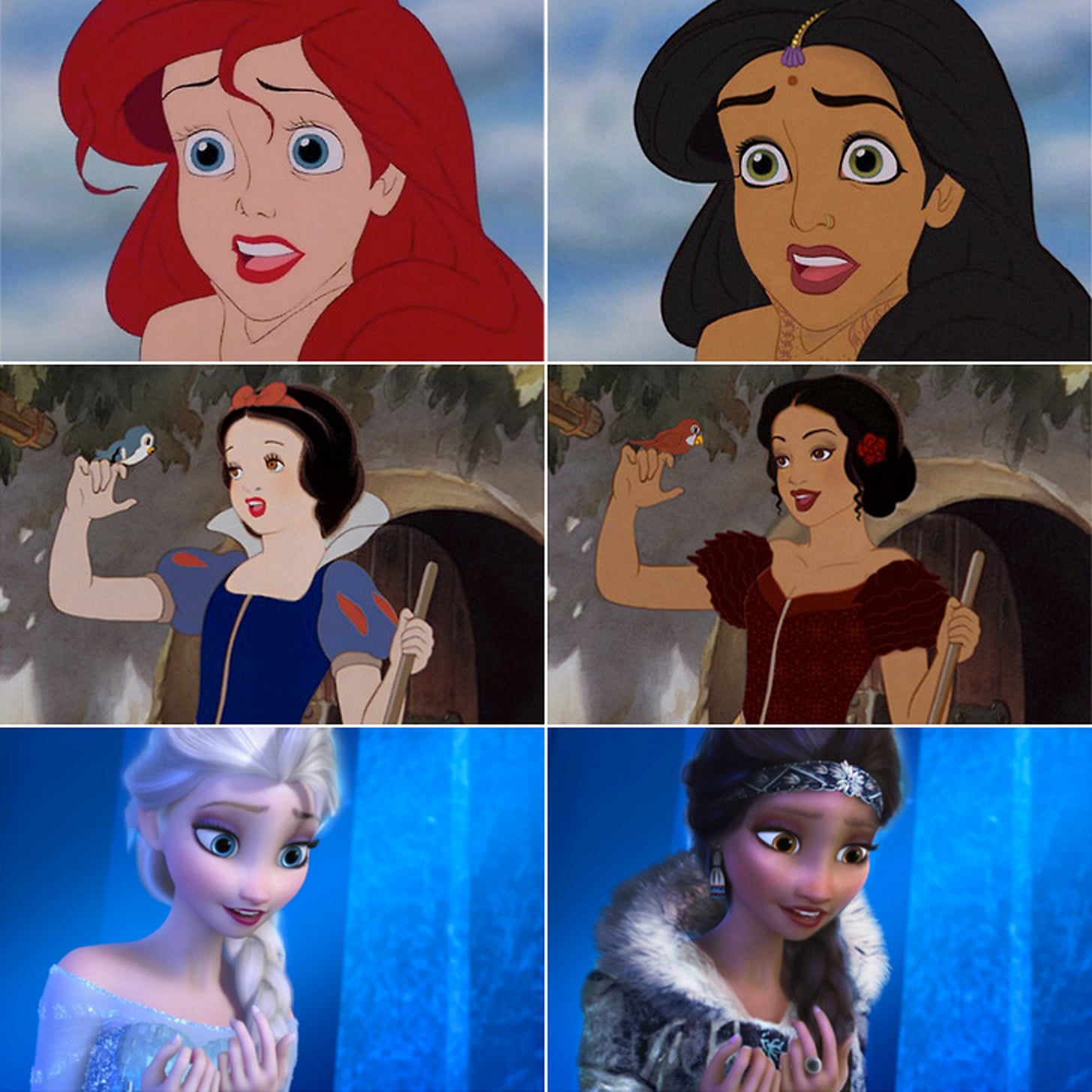Disney Princesses With Different Races | PS Love