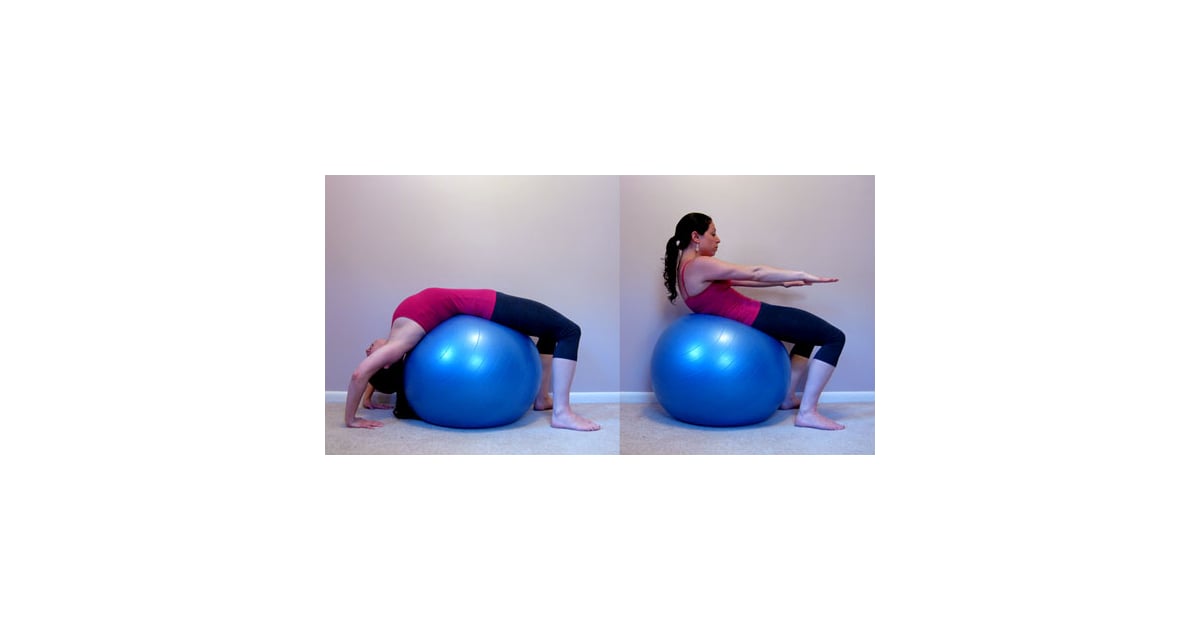 Get on the Ball: Backbend Crunches | POPSUGAR Fitness