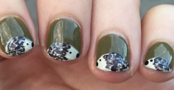 Hedgehog Nail Art Ideas | POPSUGAR Beauty