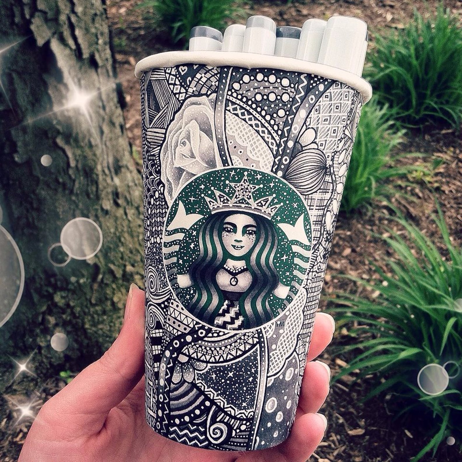 Starbucks Cup Art | PS Food