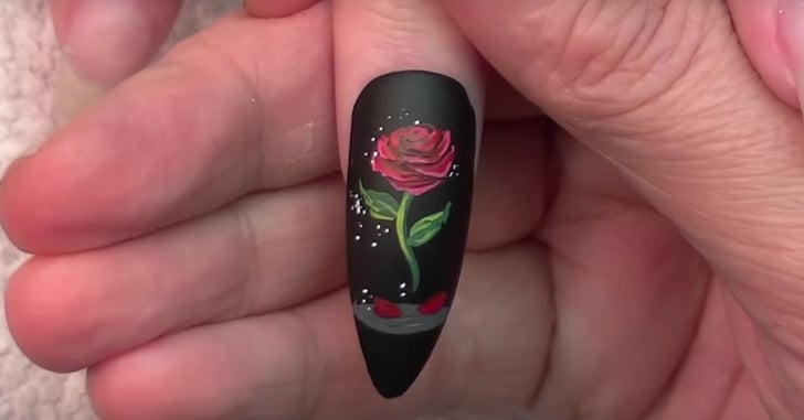 Beauty and the Beast Nail Art Design | POPSUGAR Beauty