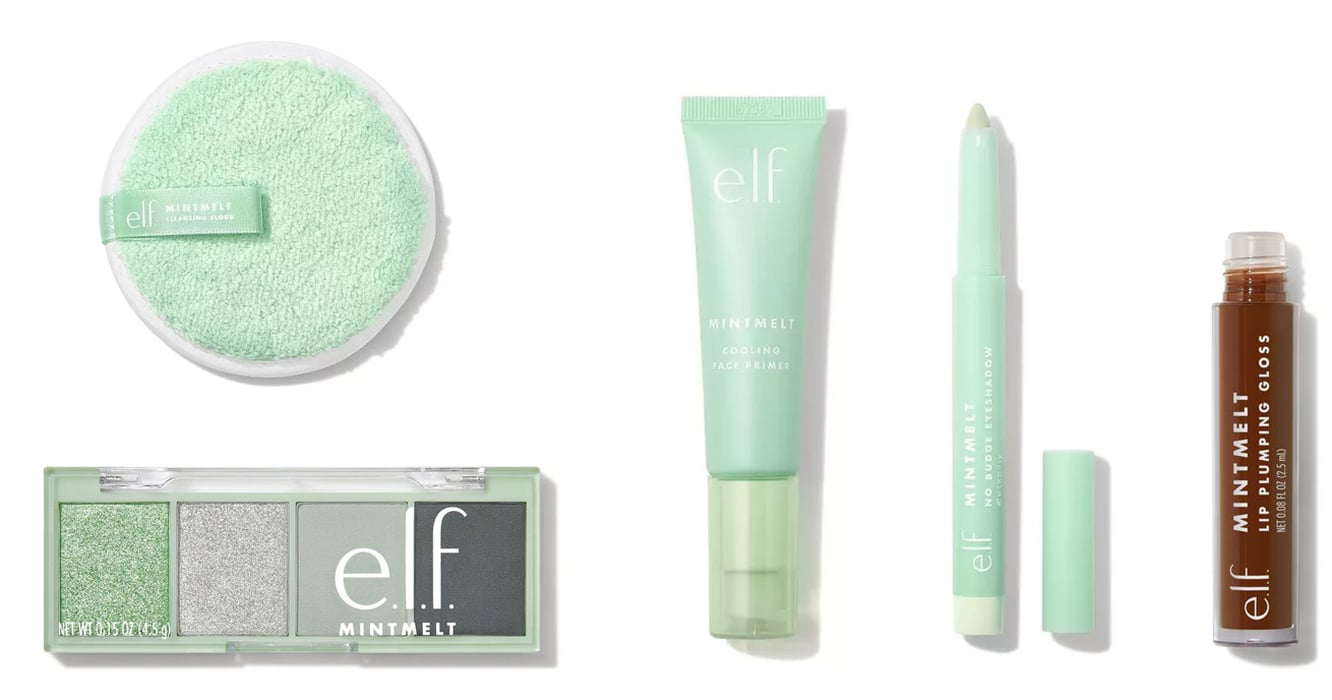 E.l.f. Mint Green Makeup Palettes, Lip Glosses, and Brushes | PS Beauty