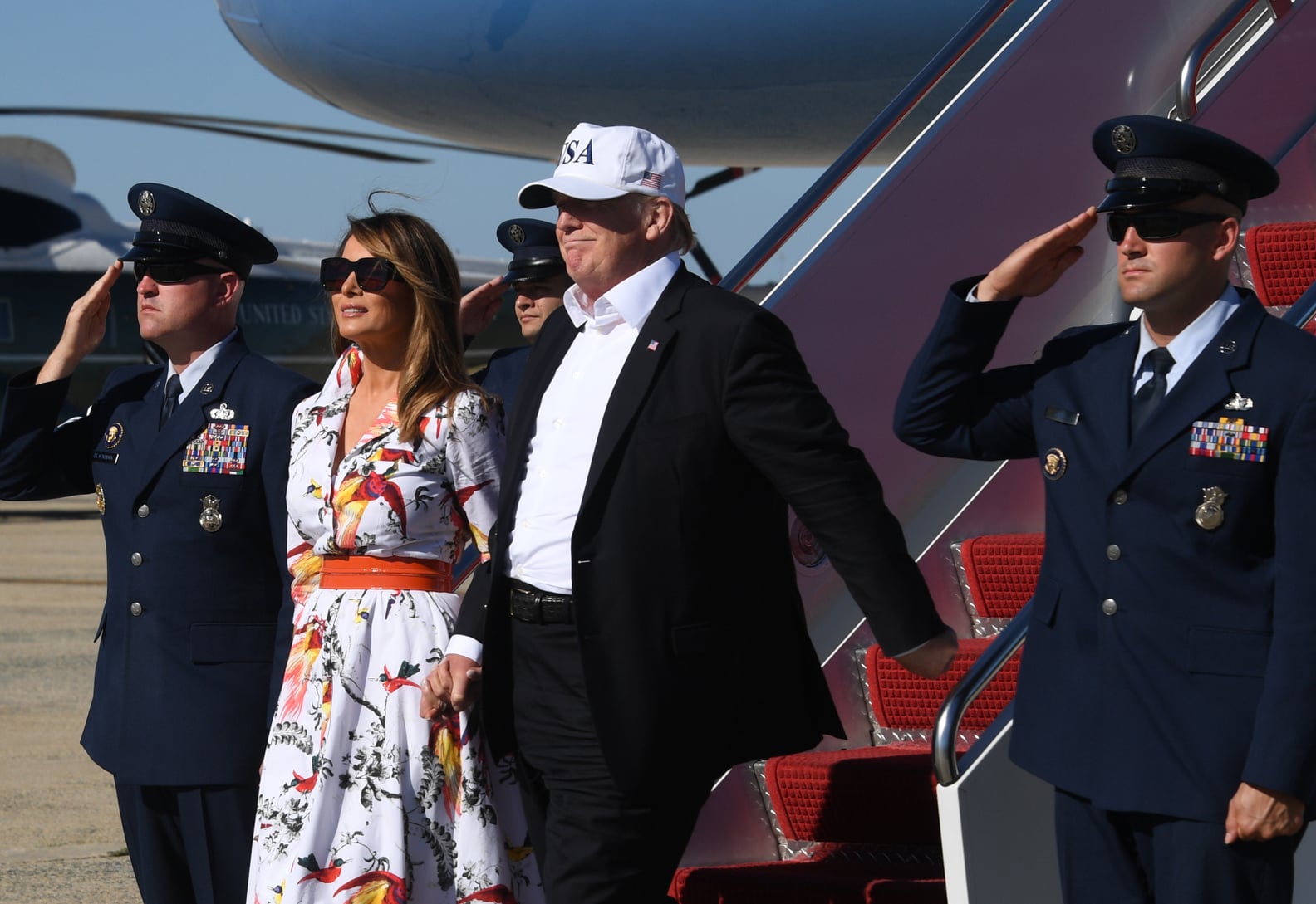 Melania Trump Erdem Parrot Dress | POPSUGAR Fashion
