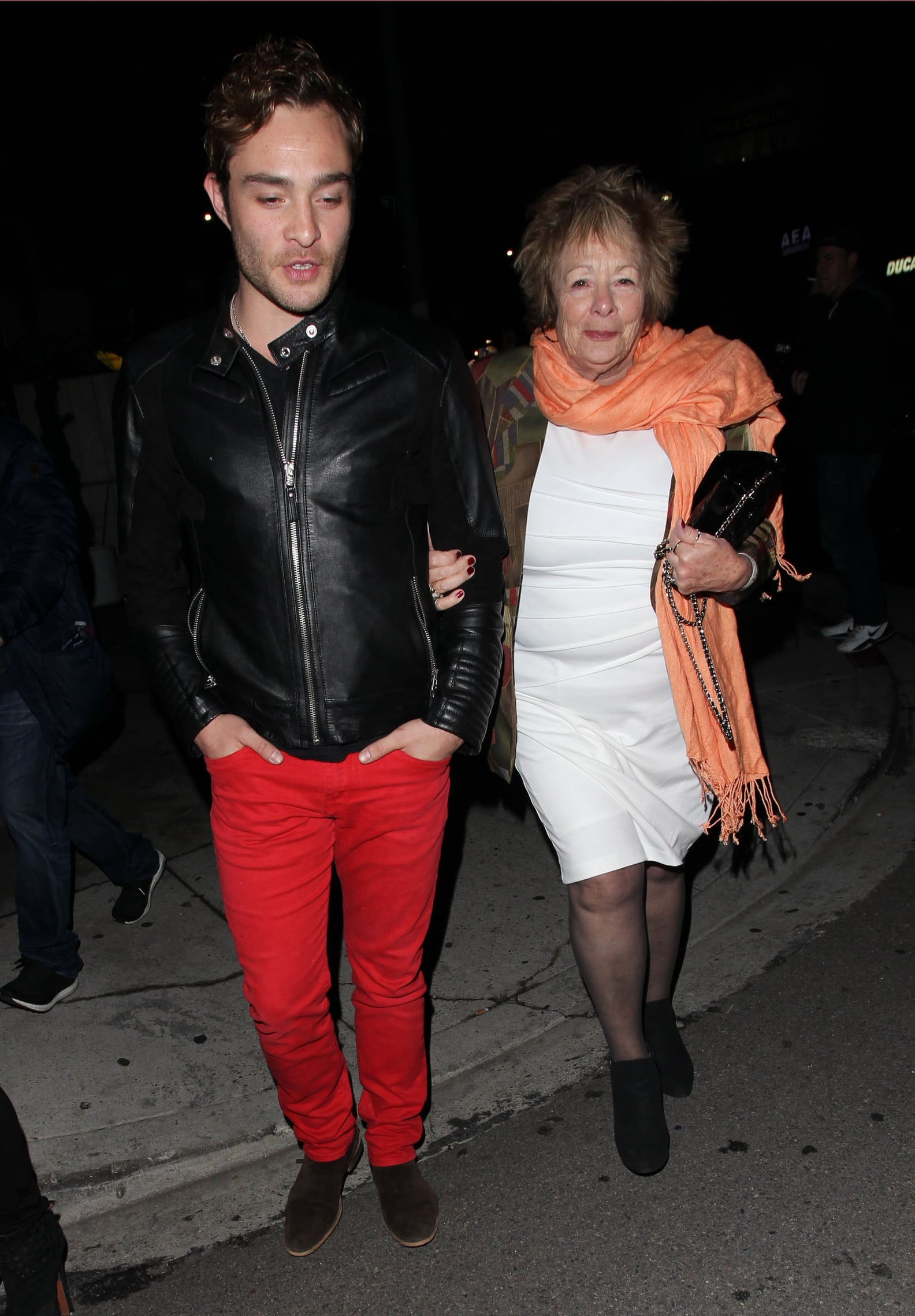 Ed Westwick and His Mom Out in LA March 2016 | PS Celebrity