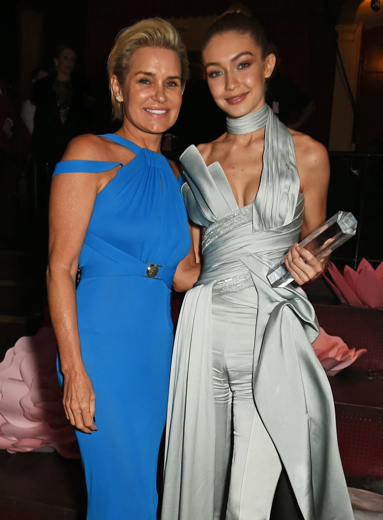 Gigi Hadid and Yolanda Hadid at the British Fashion Awards | POPSUGAR ...