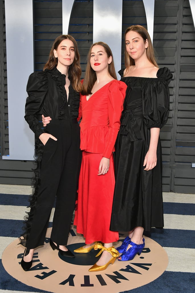 Danielle, Alana, and Este Haim | Vanity Fair Oscars Party Dresses 2018 ...