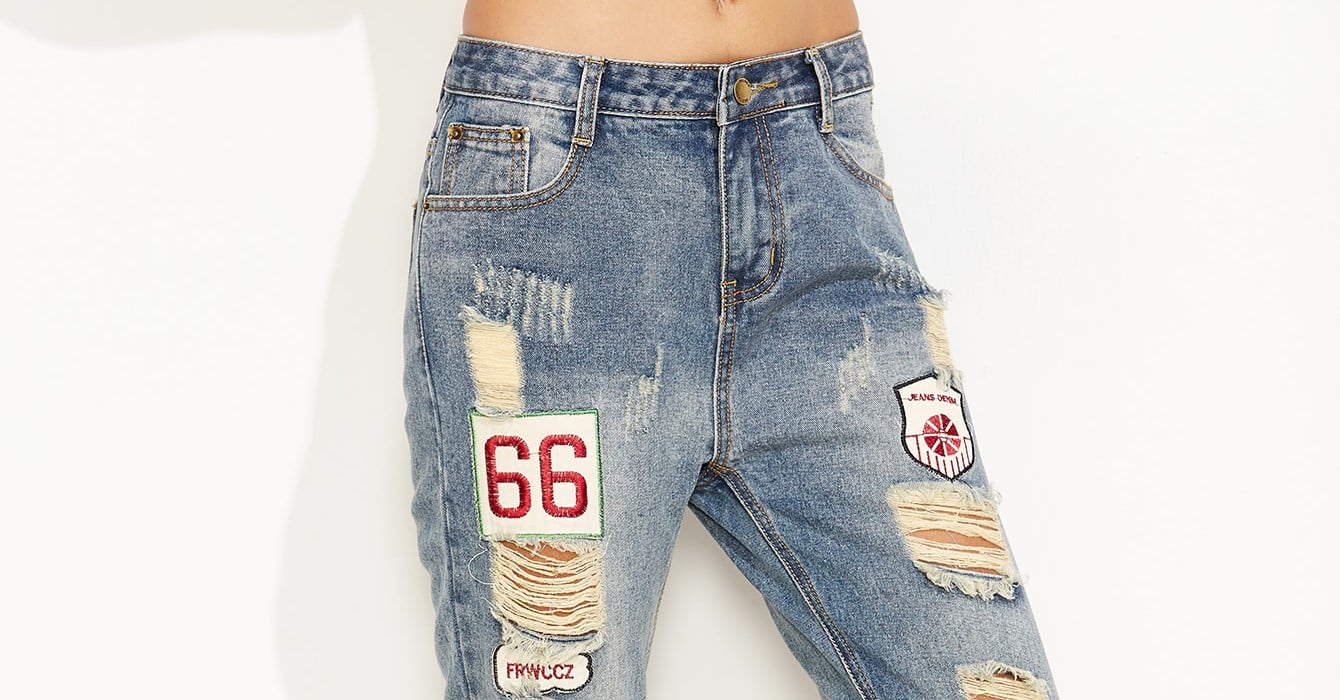 Jeans With Patches | PS Fashion