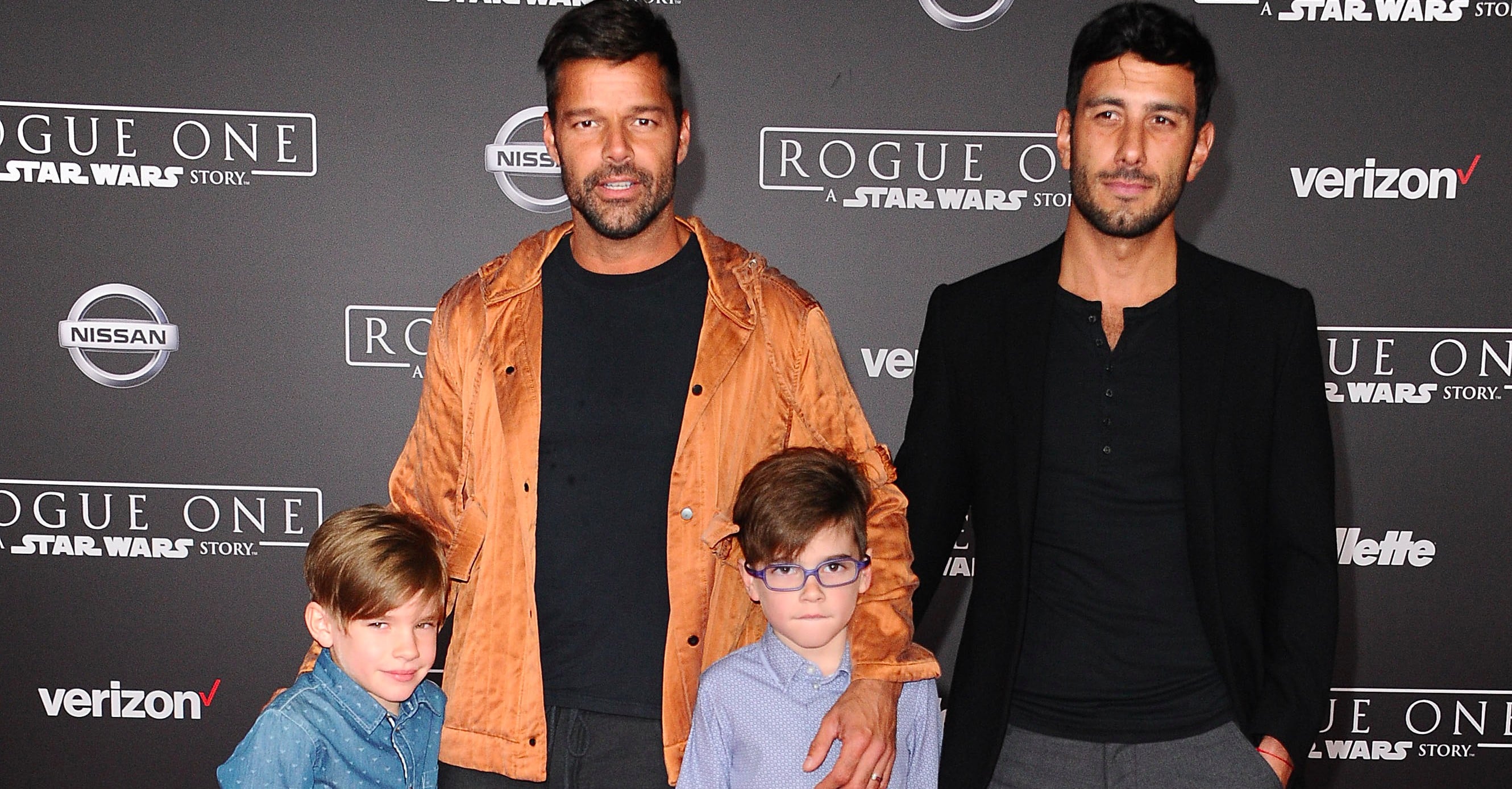 Ricky Martin and His Sons at the Rogue One World Premiere | PS Latina