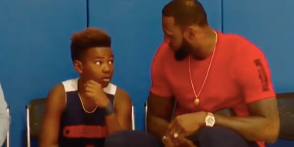Video of LeBron James Giving a Pep Talk to a Player | POPSUGAR Family