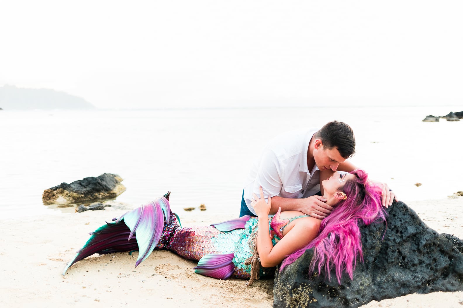 A Couple's Sexy Mermaid-Themed Photo Shoot | PS Love