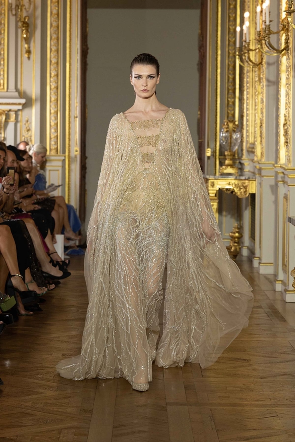 Priyanka Chopra Wears a Sheer Beaded Tony Ward Couture Dress | PS Fashion