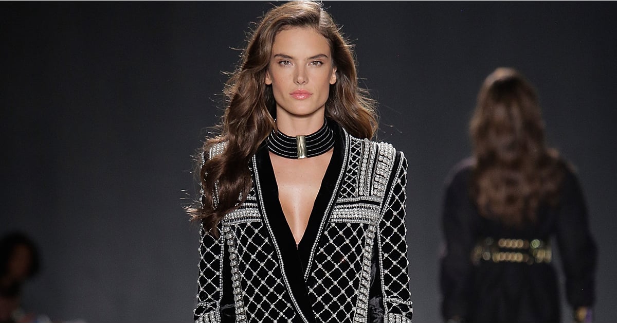 Alessandra Ambrosio Models the Balmain H&M Collection in NYC | POPSUGAR ...
