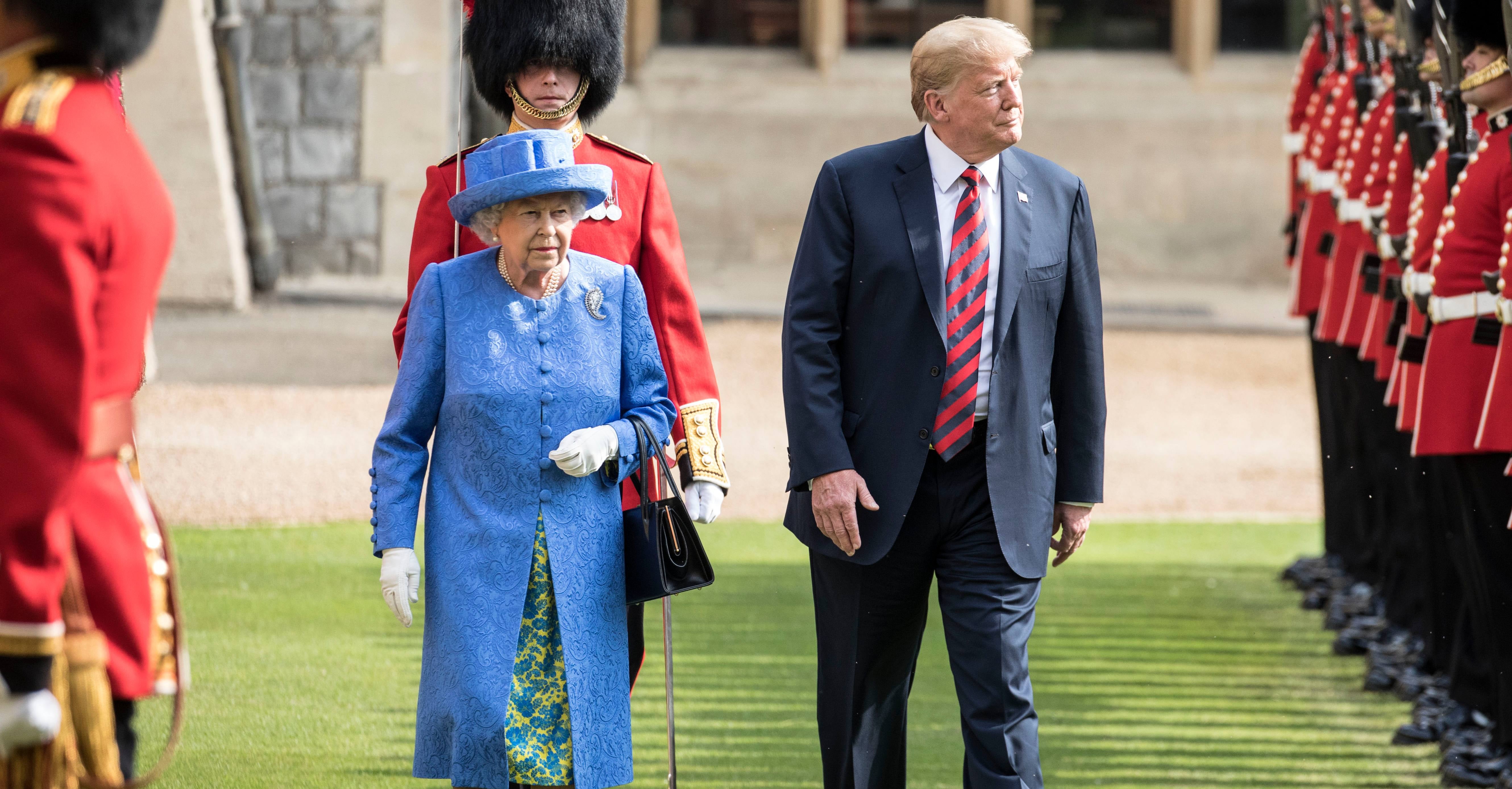 Queen Elizabeth and Trump Walking Around Windsor Castle 2018 | PS Celebrity