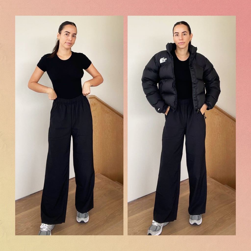 Old Navy High-Waisted Stretch-Tech Wide-Leg Pants Review | POPSUGAR Fashion