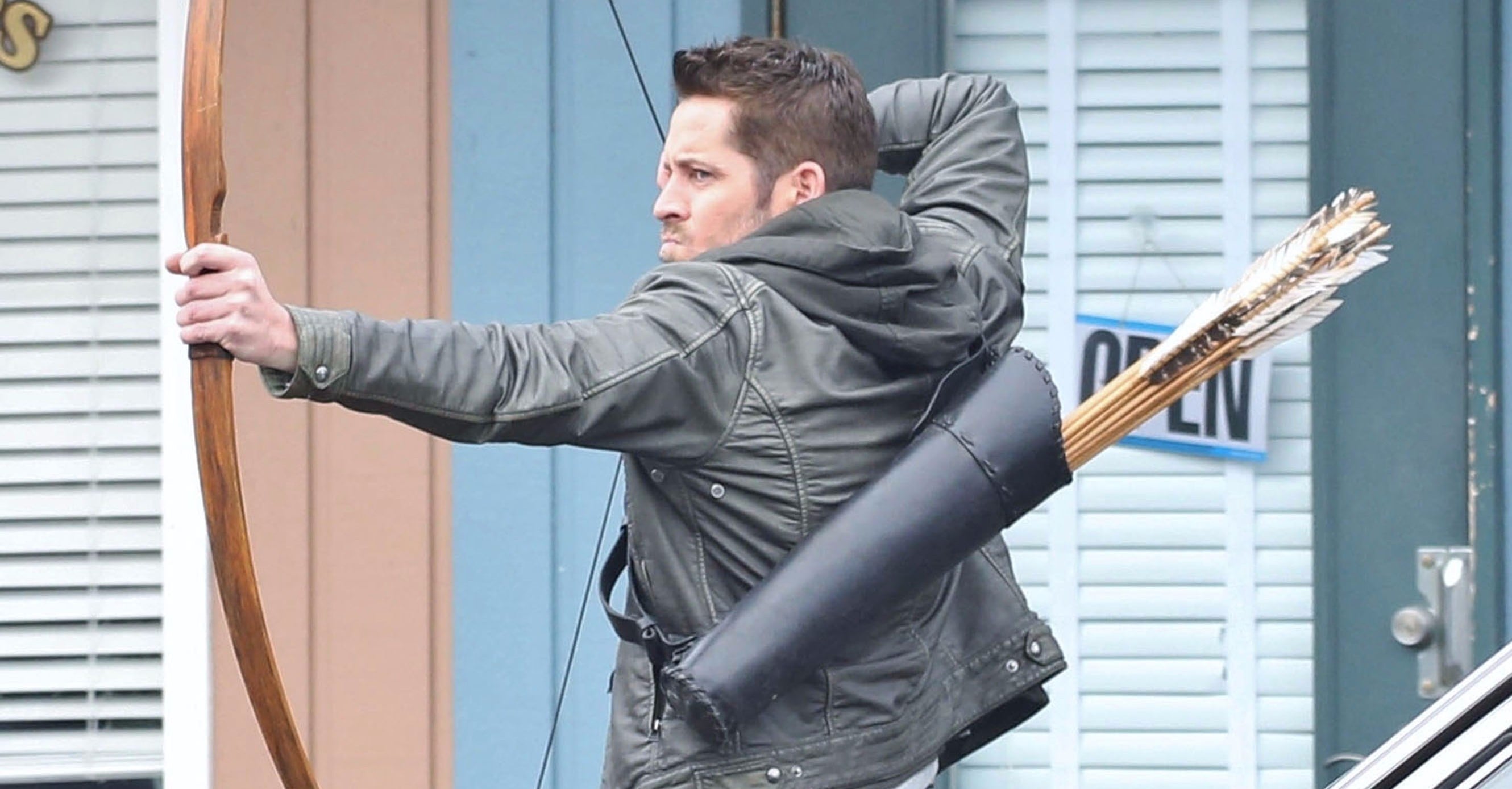 Robin Hood on Once Upon a Time Set November 2016 | PS Entertainment