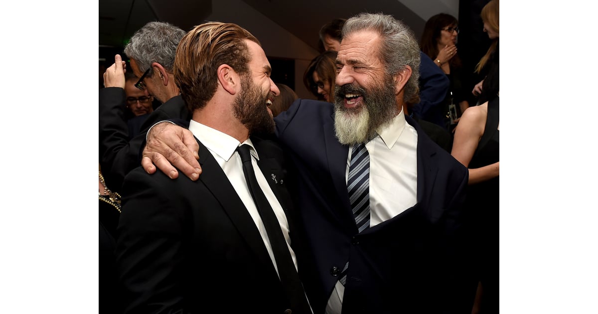 Mel Gibson And Son At Hacksaw Ridge Premiere October 2016 Popsugar Celebrity Photo 1