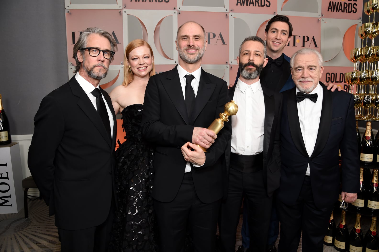 See The Cast Of Succession At The Golden Globes Popsugar Celebrity