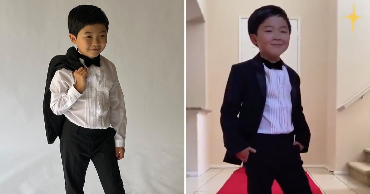 Alan Kim Has At-Home Red Carpet For Critics' Choice Awards | POPSUGAR ...