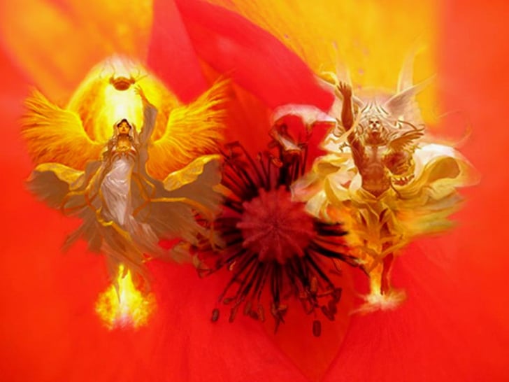 Fire Angels - Yin & Yang (female and male)