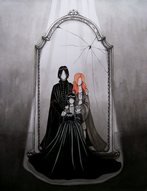 Snapes Mirror Of Erised Harry Potter Fan Art Popsugar Love And Sex