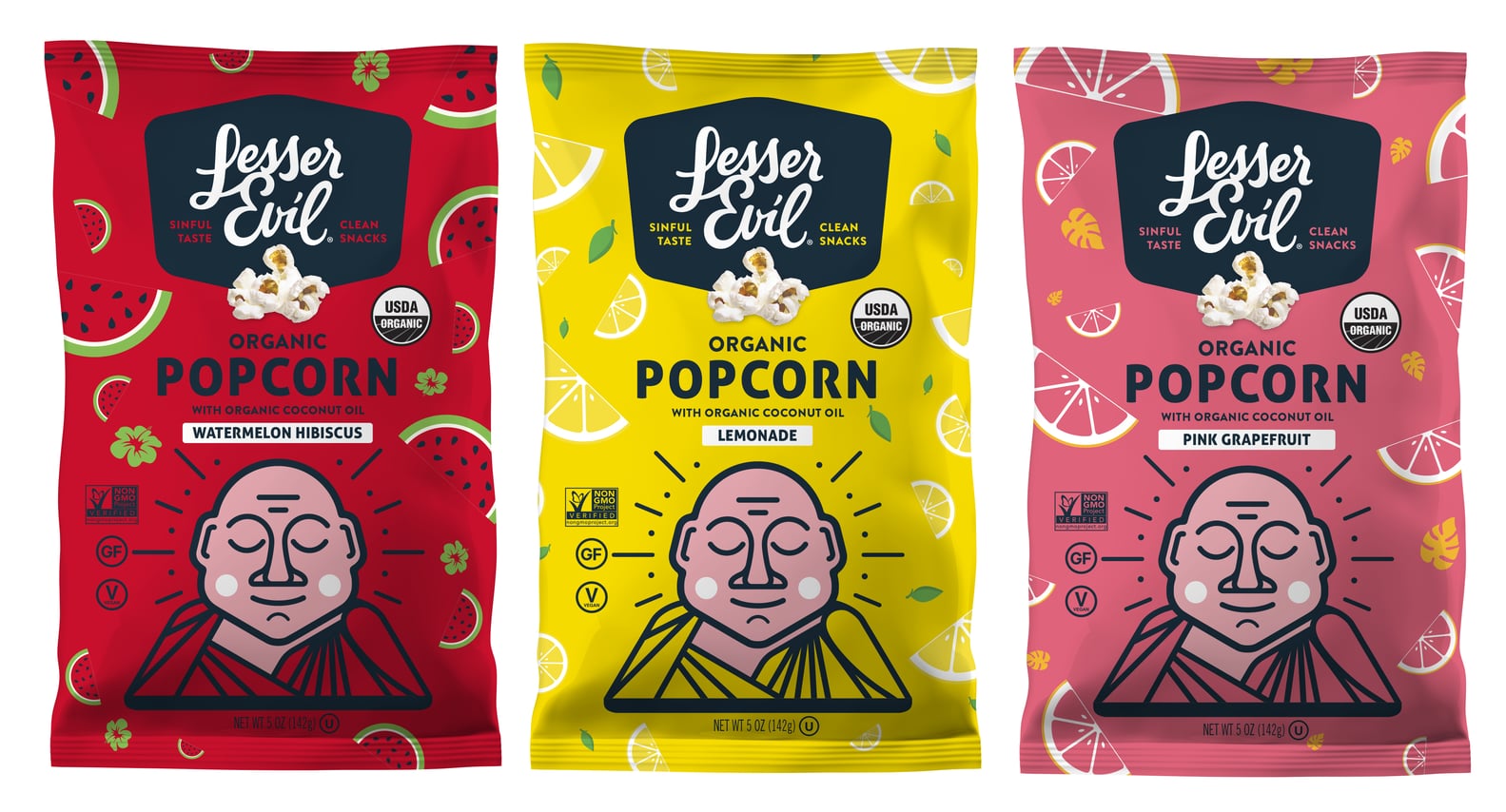 LesserEvil's Lemonade, Grapefruit, and Watermelon Popcorn | PS Food