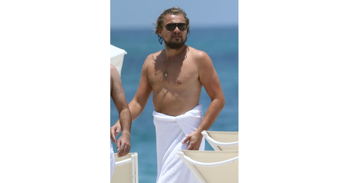 Shirtless Leonardo Dicaprio In Miami Beach 2014 Pictures Popsugar