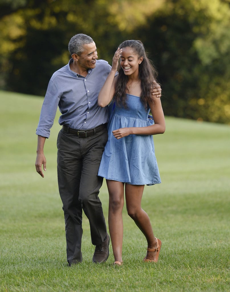Barack Obama Cute Moments With Sasha and Malia | POPSUGAR Celebrity ...