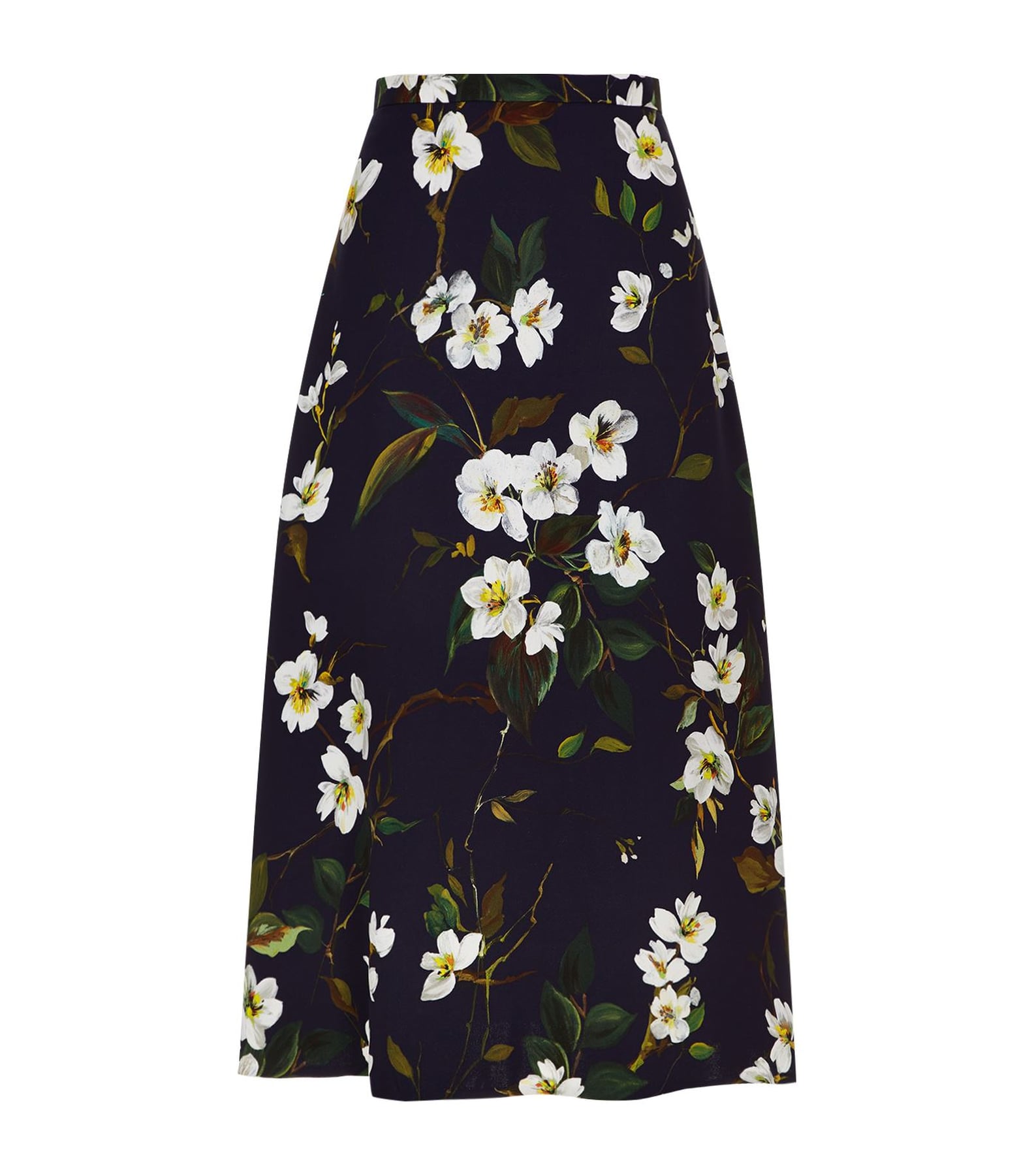 Queen Letizia Blue Floral Skirt | PS Fashion