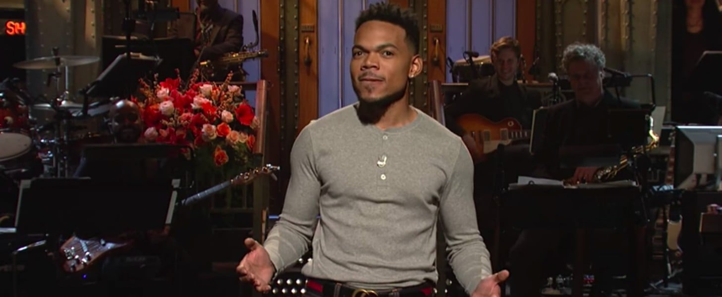 Chance the Rapper Opening Monologue on SNL 2017 | POPSUGAR Celebrity