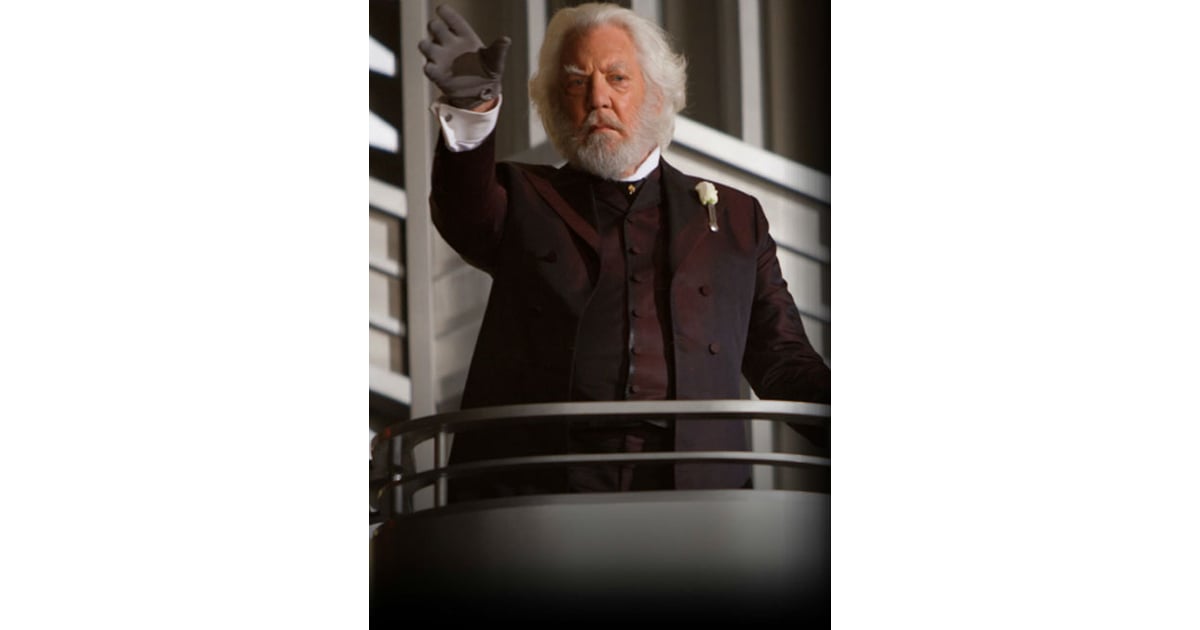 Donald Sutherland as President Snow in The Hunger Games. | The Hunger ...