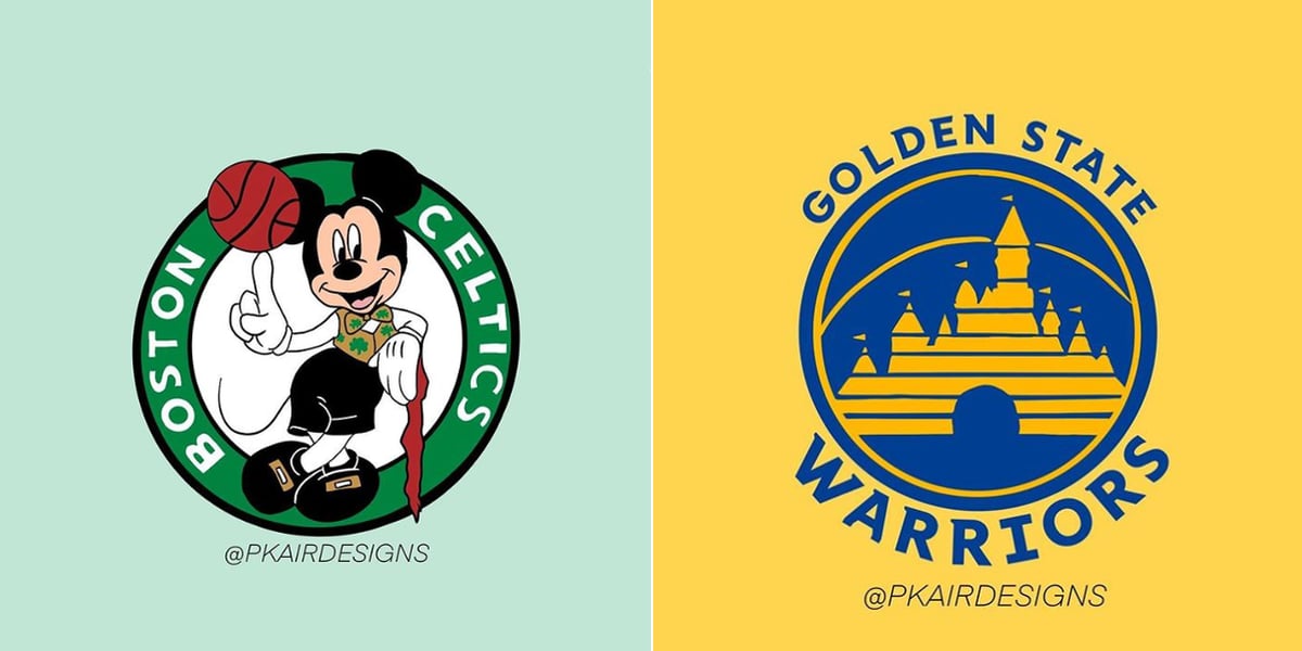 This Artist Reimagined NBA Logos With Disney Characters | PS Fitness