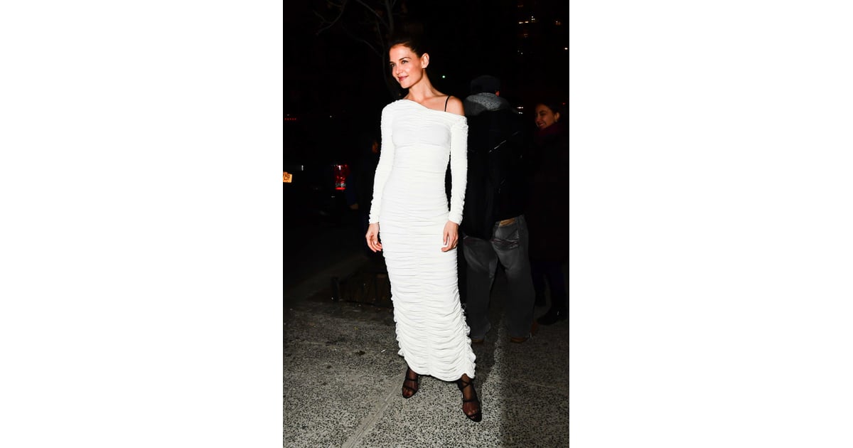 Katie Holmes Wearing Khaite In New York City Katie Holmes Wearing A