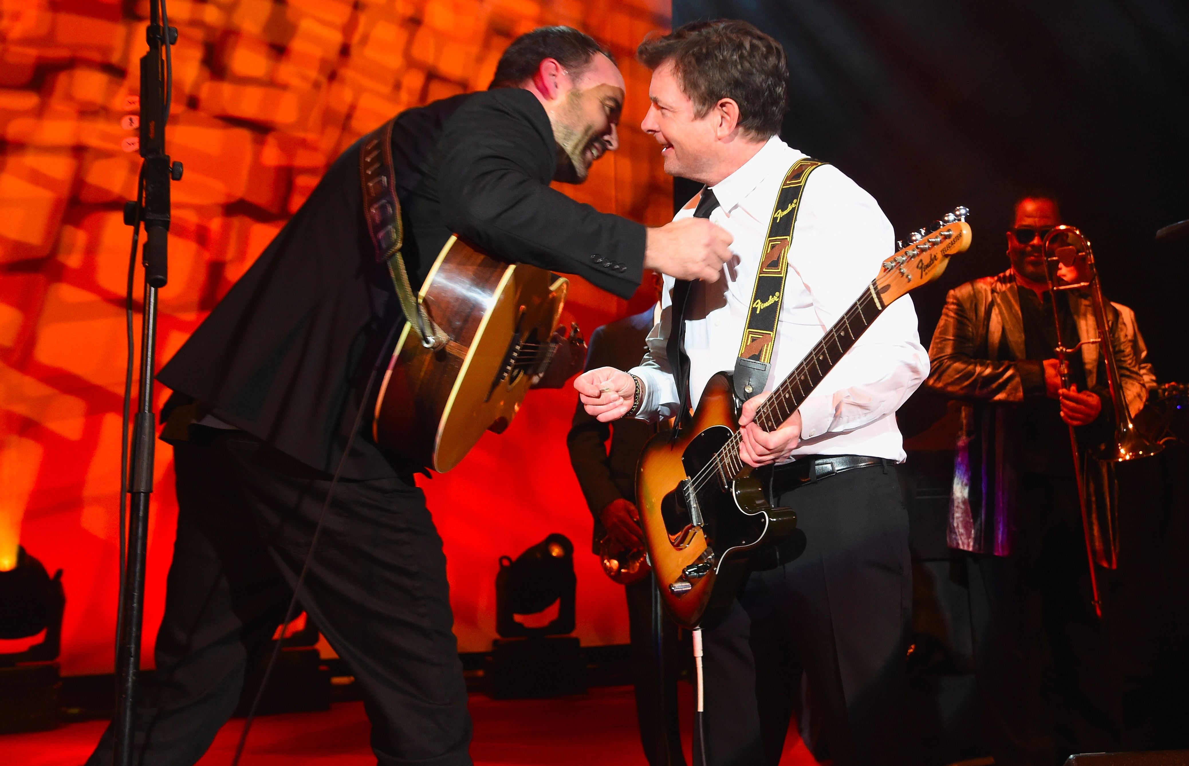 Michael J. Fox Plays the Guitar With Dave Matthews | POPSUGAR Entertainment