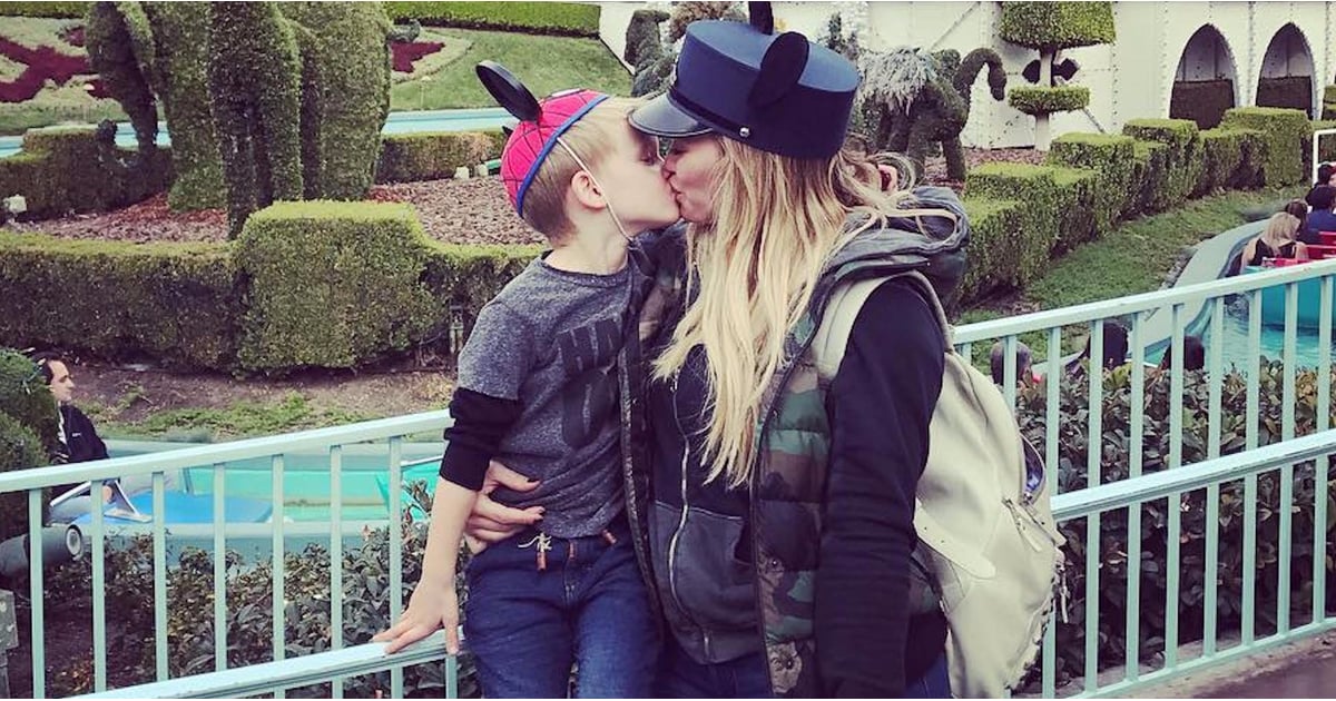 Hilary Duff and Son Luca Kissing at Disneyland Photo 2016 | POPSUGAR ...