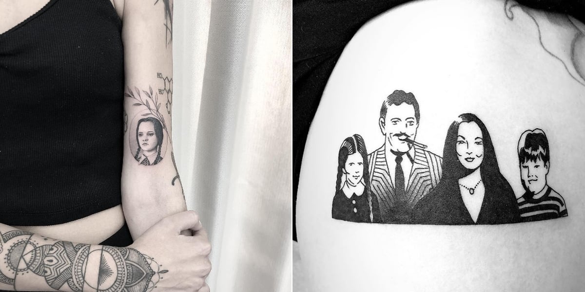 addams family tattoo