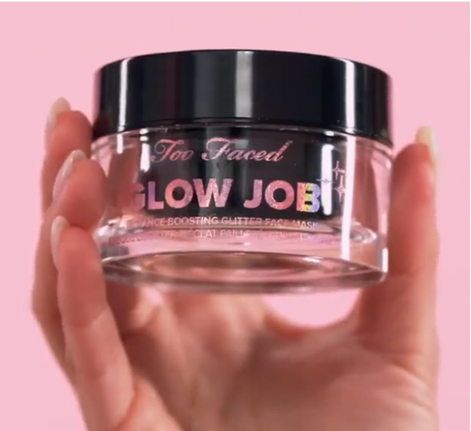 Too Faced Pink Glitter Glow Job Mask | PS Beauty