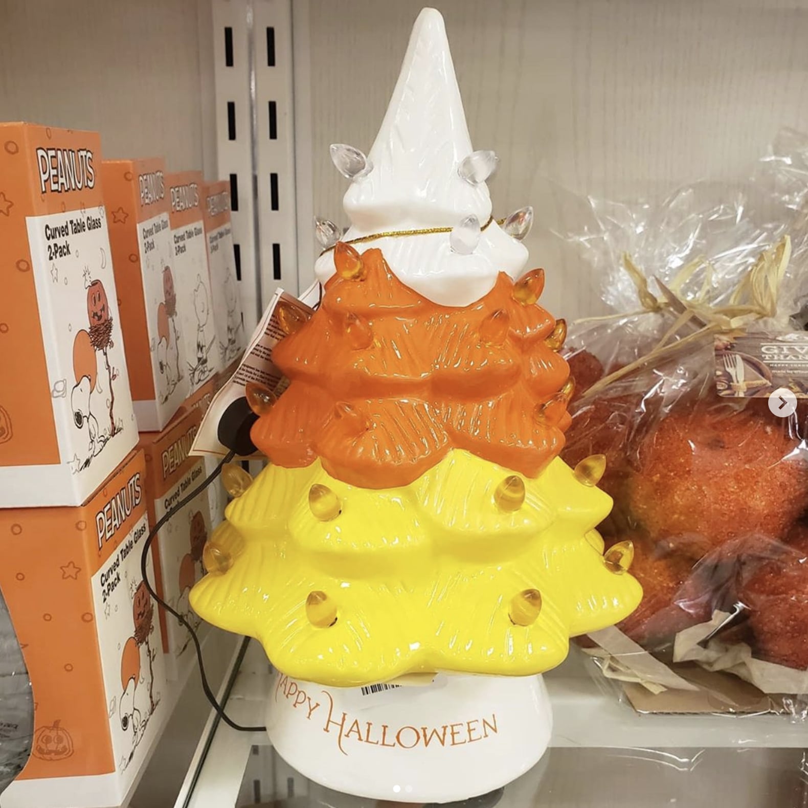 HomeGoods Is Selling a Candy Corn Ceramic Tree For Halloween | PS Home