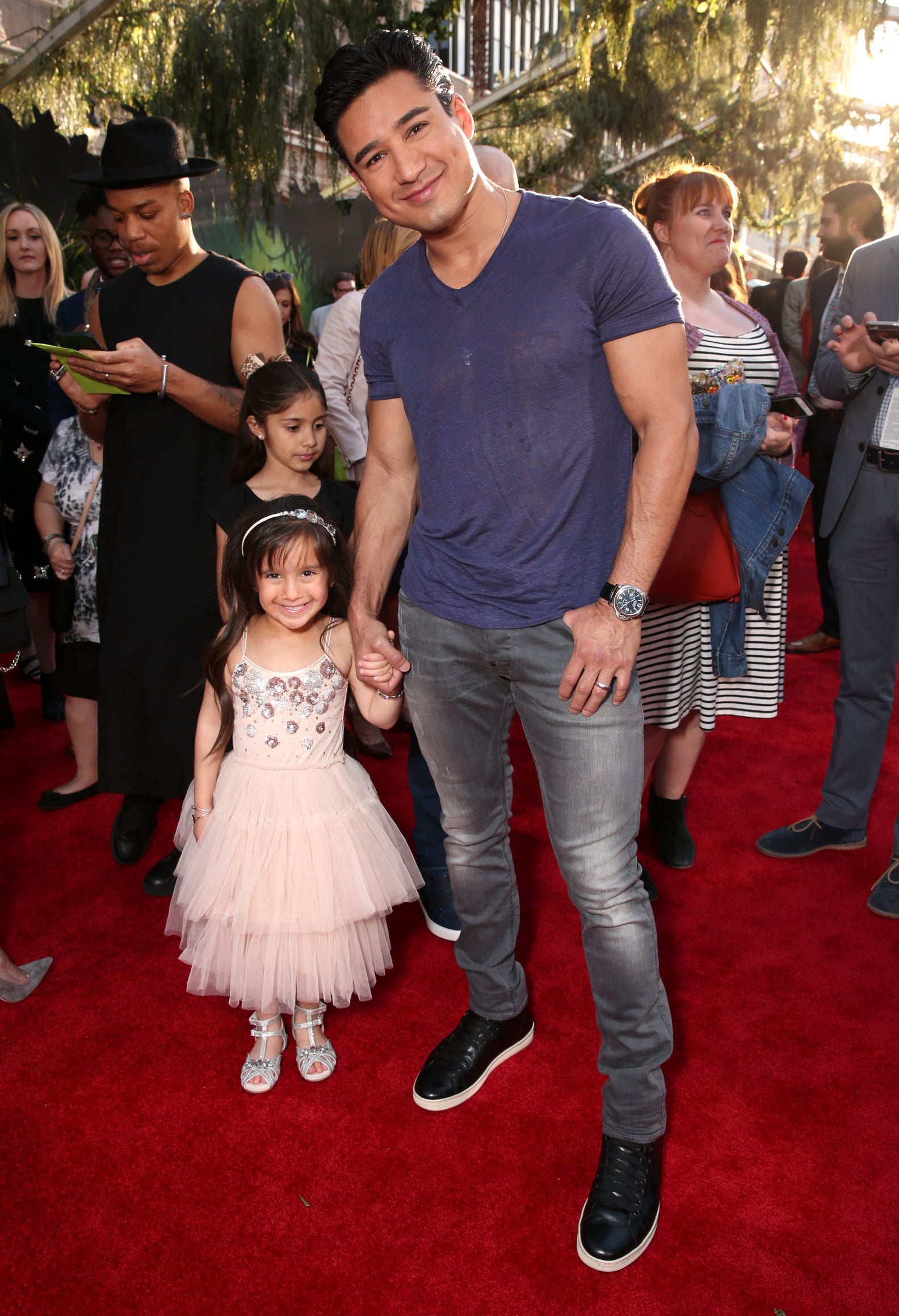 Mario Lopez and Daughter Gia at The Jungle Book Premiere | PS Celebrity