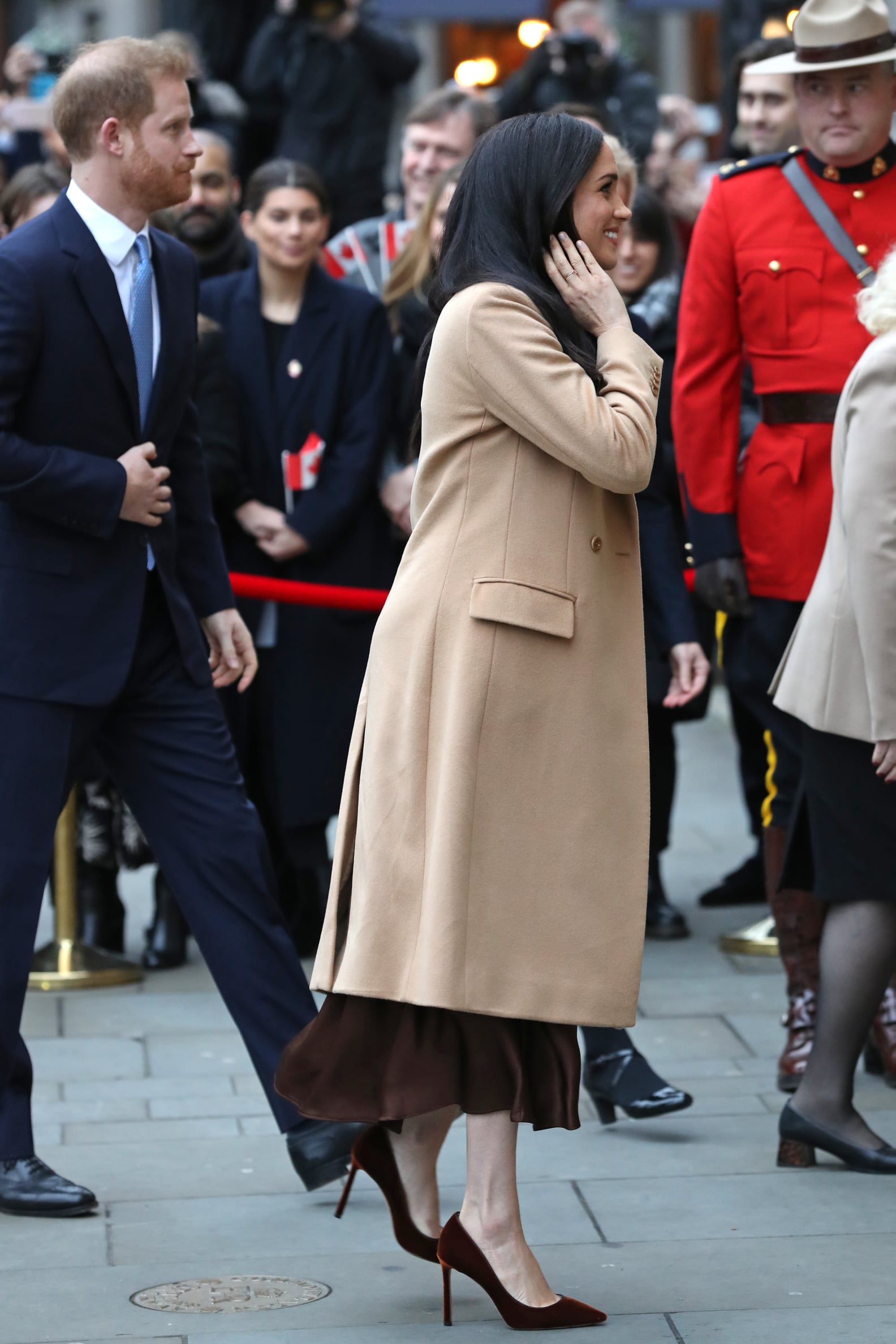 Meghan Markle's Tonal Brown Look at Canada House 2020 | PS Fashion