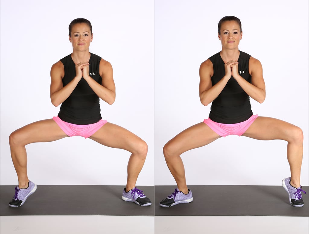 Wide Squat With Calf Raise Best Exercises For Leg Day POPSUGAR